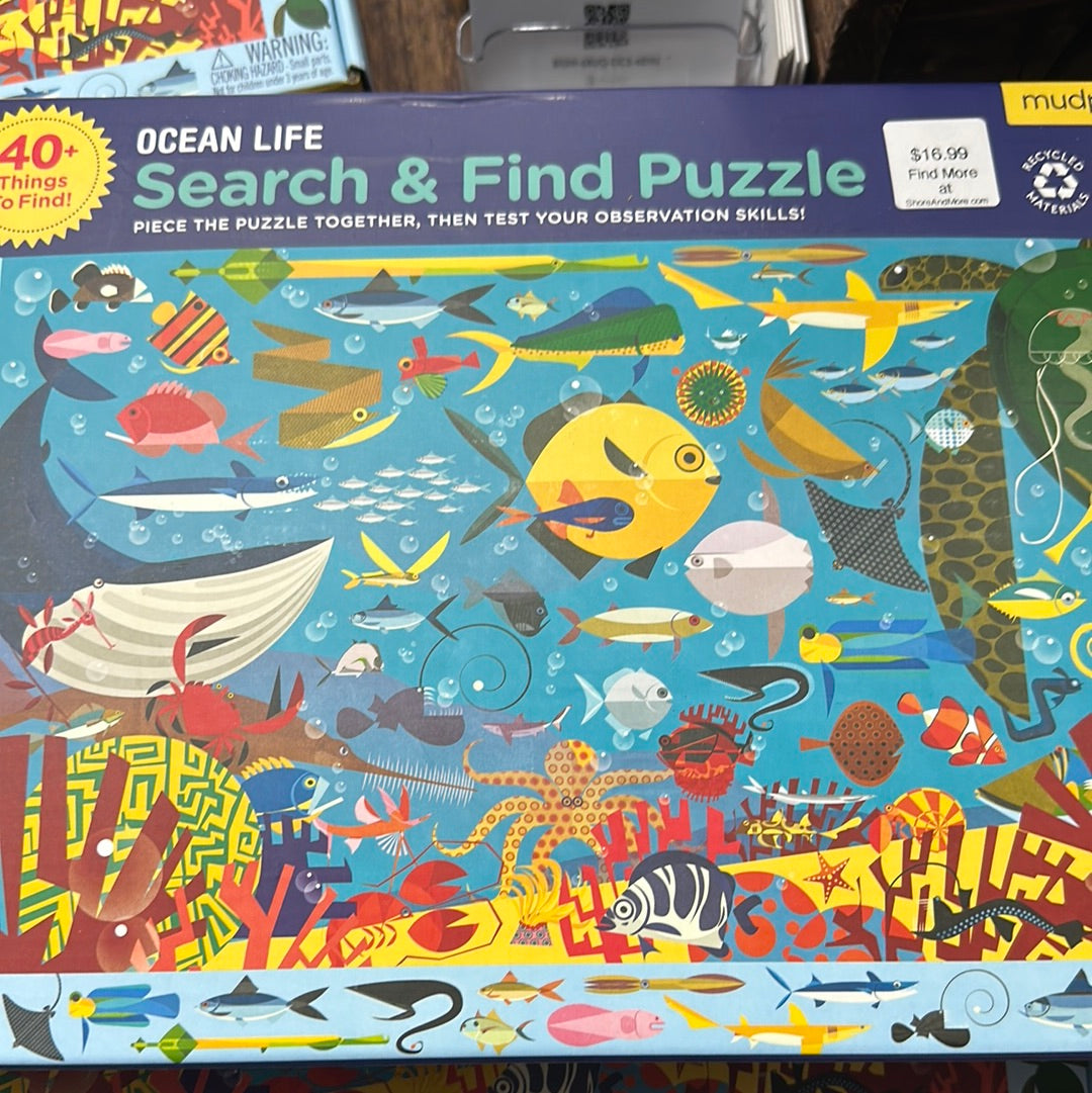 Ocean life search and find puzzle- 64 Pieces – Shore And More