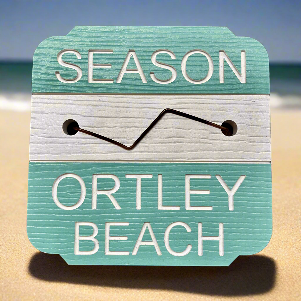 Beach Badge Plaque - Ortley Beach - 7" x 7" – Shore And More