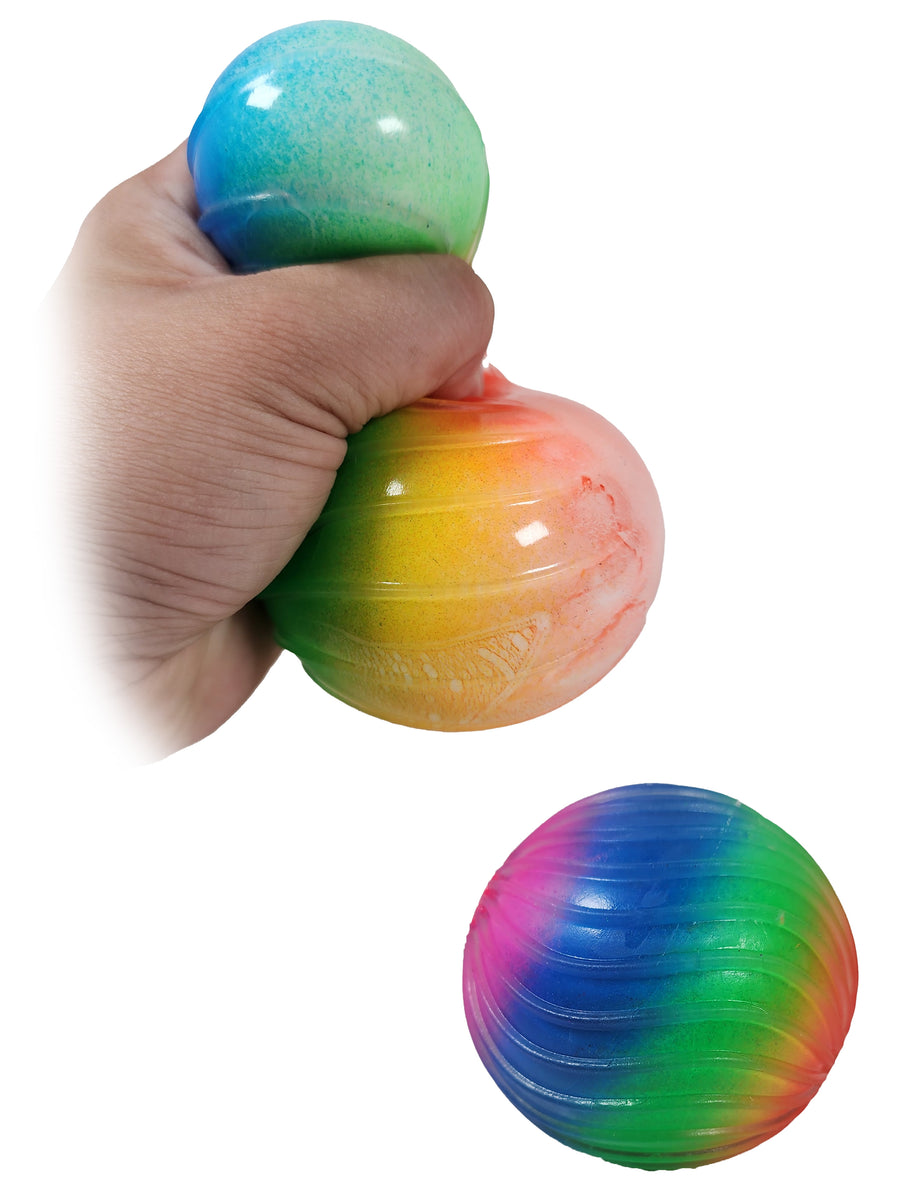 3" SPIRAL RAINBOW SQUEEZE BALL – Shore And More