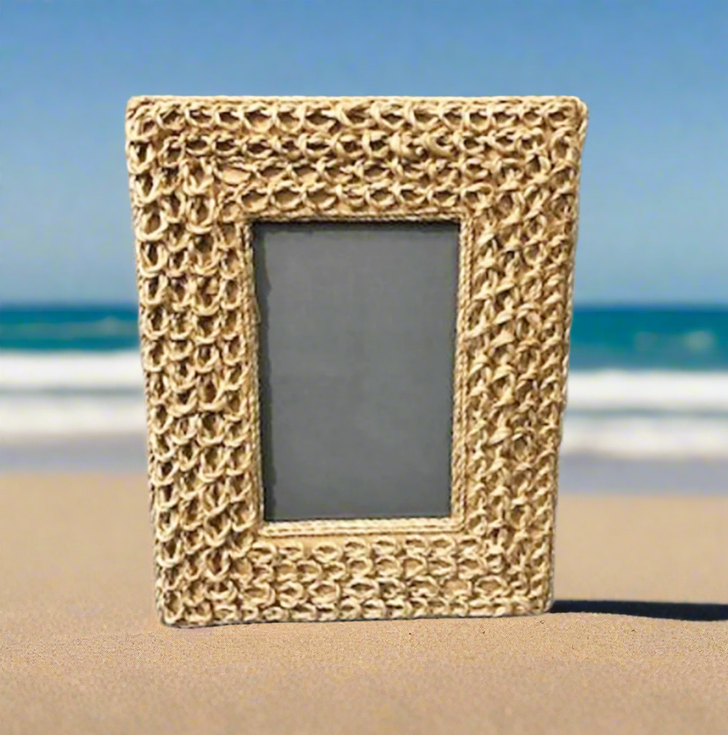 Picture Frame - Abaca Rope 4x6" Photo – Shore And More