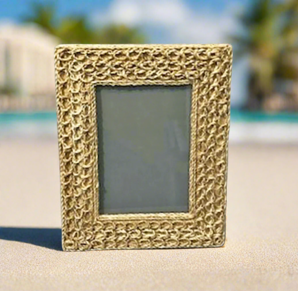 Picture Frame - Abaca Rope 5x7" Photo – Shore And More