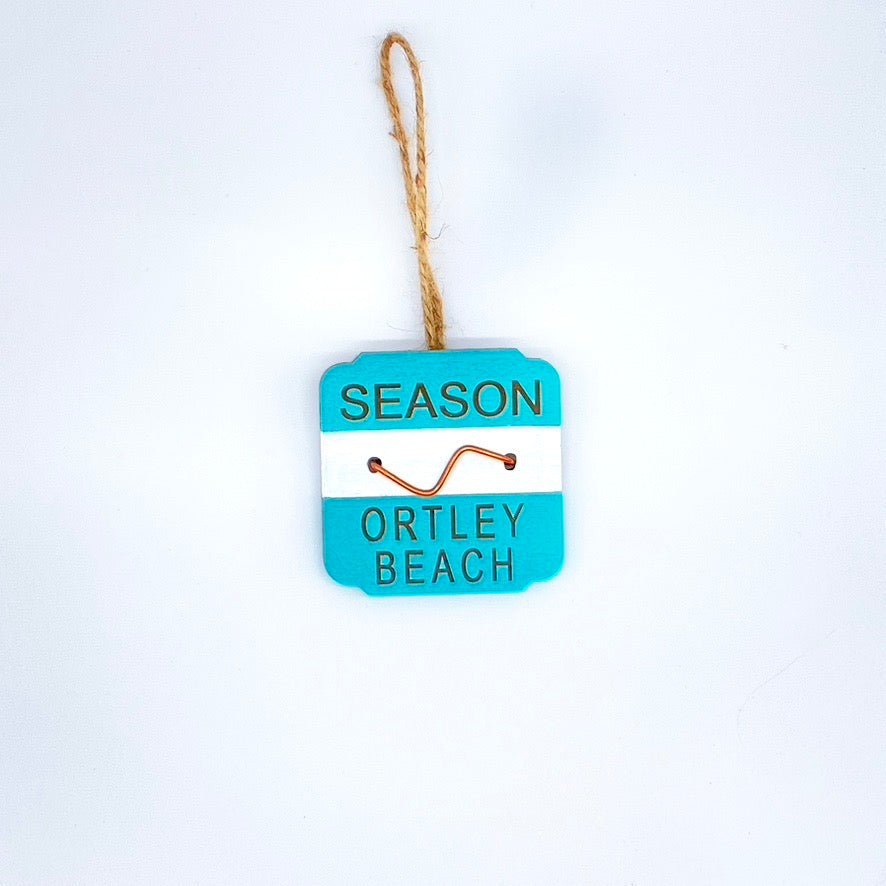 Beach Badge Ornament - Ortley Beach – Shore And More