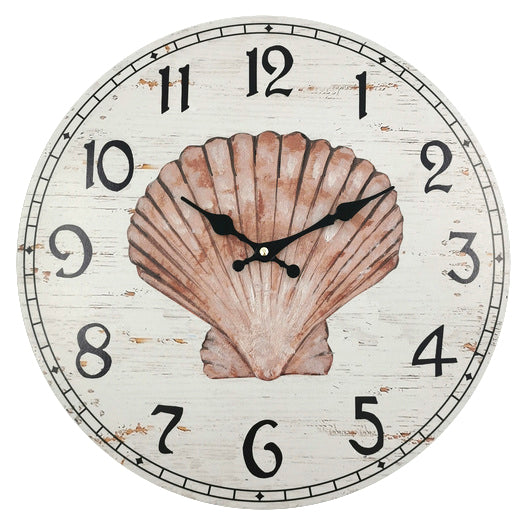 Clock - Scallop Shell – Shore And More