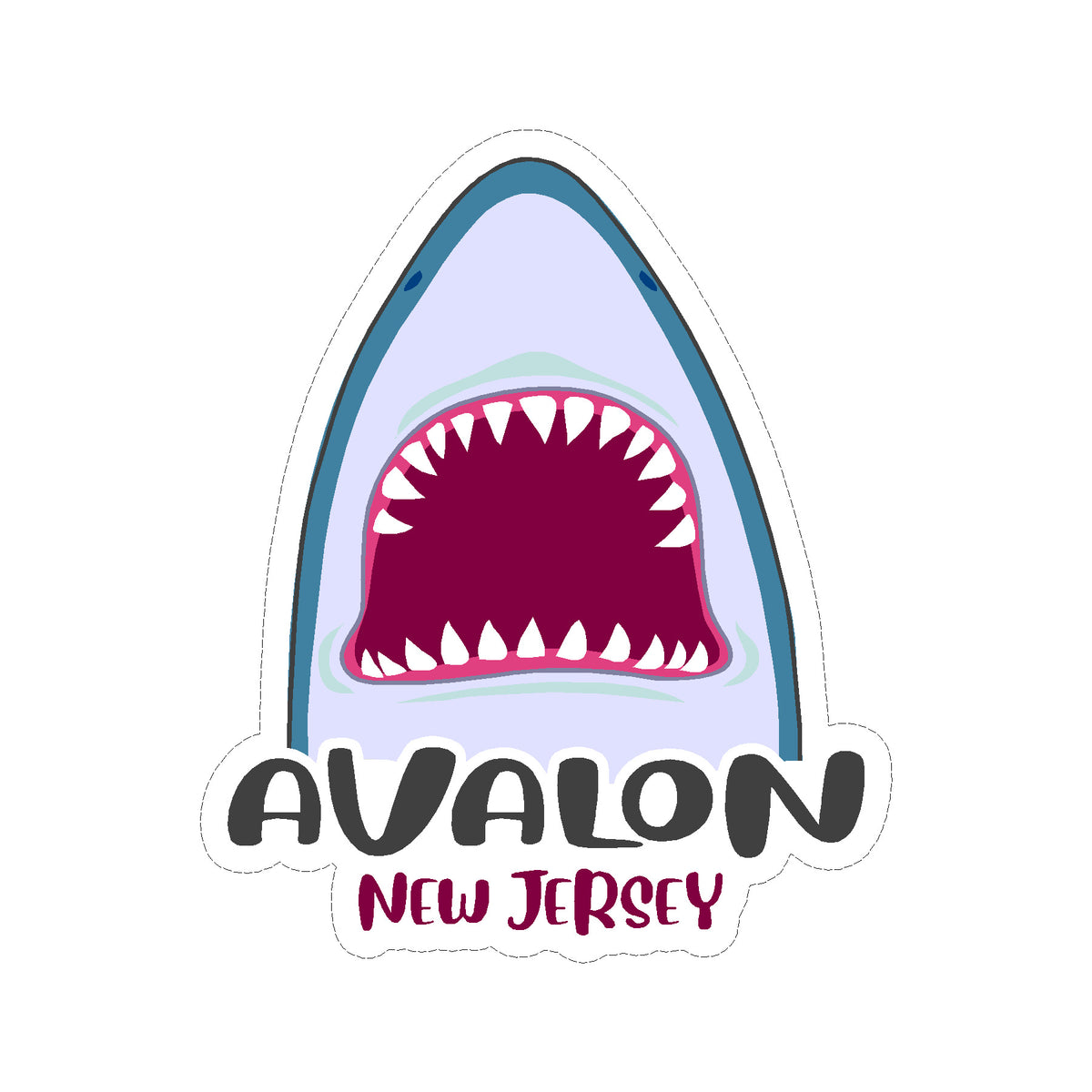 Sticker - Avalon- Jaws – Shore And More