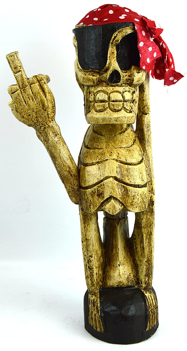 Skeleton Pirate Middle Finger – Shore And More
