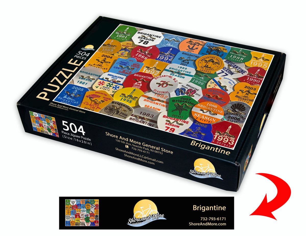 Lavallette Beach Badge Puzzle – Shore And More