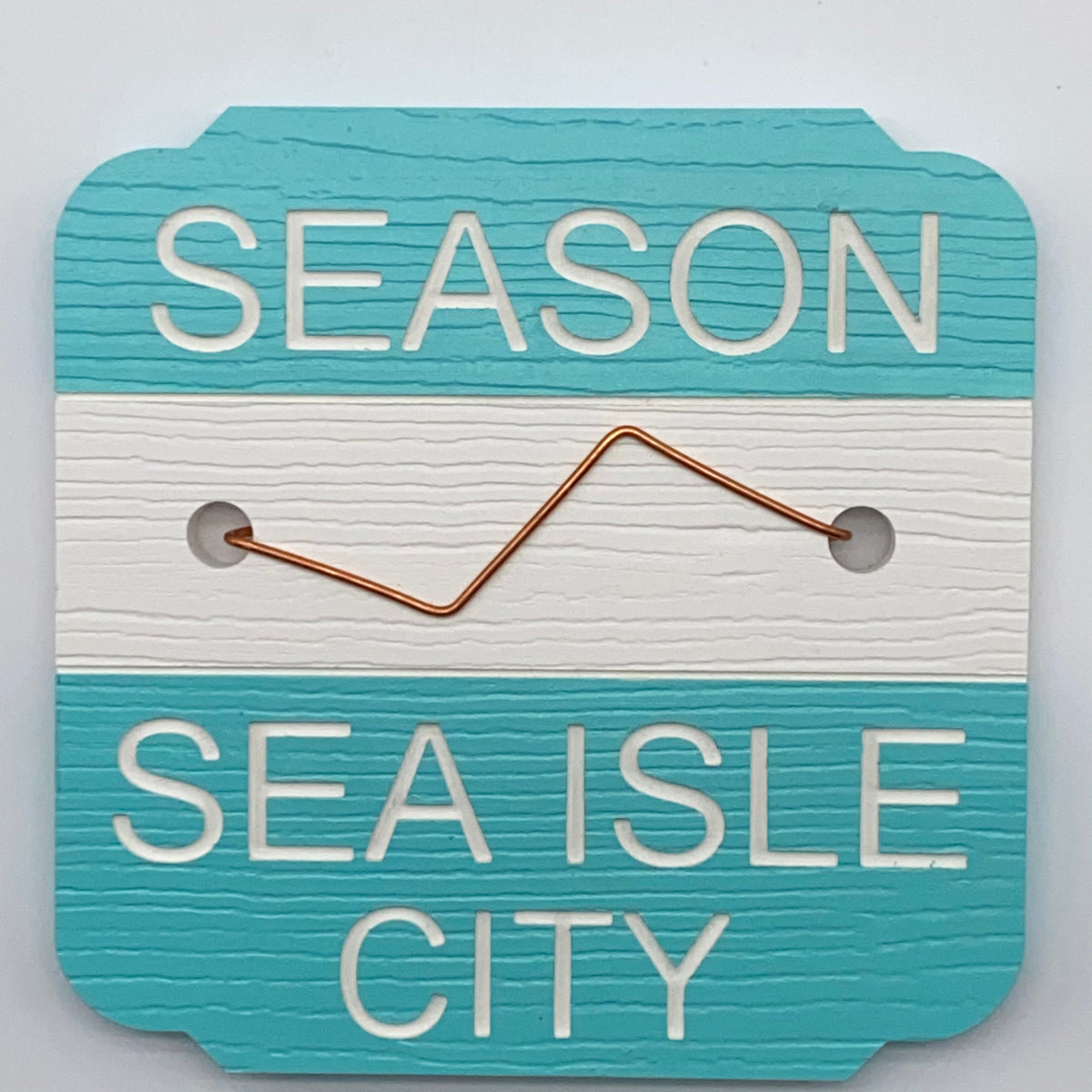 Beach Tag Sign - Sea Isle City - 7" x 7" – Shore And More