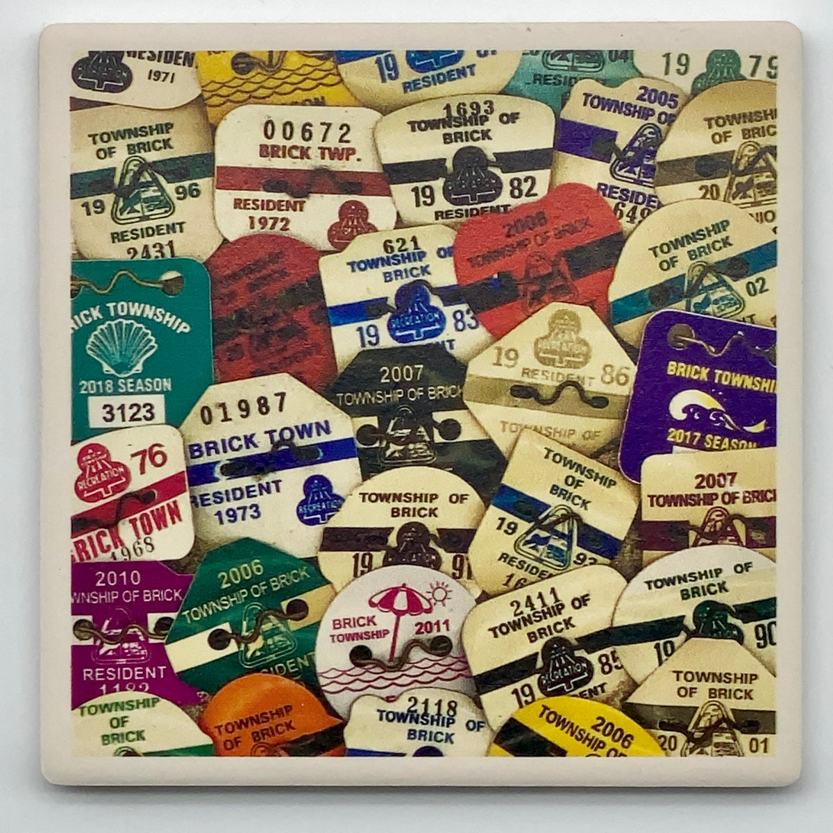 Coaster - Brick Beach Season Beach Badges – Shore And More
